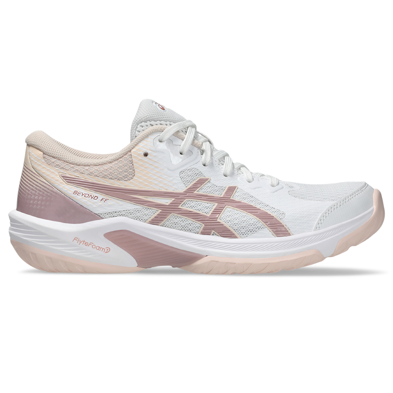 Asics Women's Beyond FF Indoor Court Shoes SS26 White Morganite – PDHSports