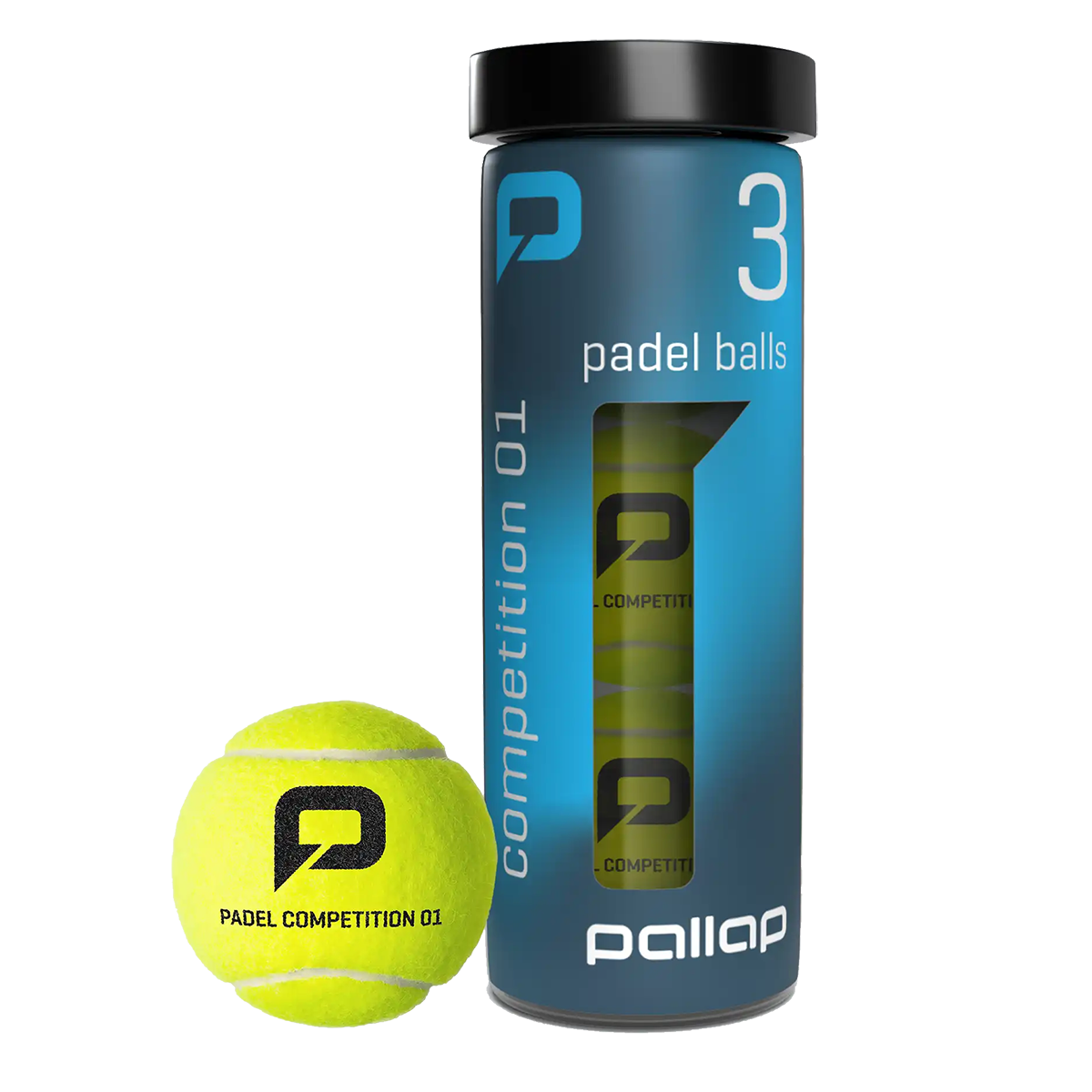 Pallap Competition Padel Balls - 3 Ball Tube – PDHSports
